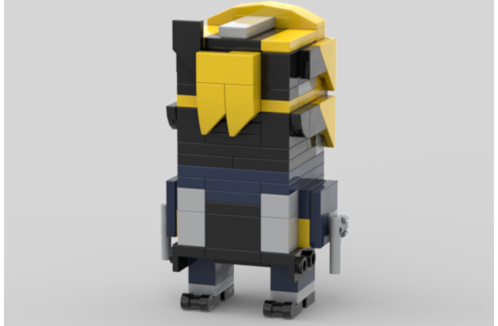 LEGO MOC Warframe Mesa BrickHead by goldengamer72 | Rebrickable - Build ...