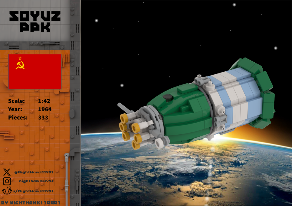 LEGO MOC Soyuz-PPK (1:42 Minifig scale) by NightHawk11991 | Rebrickable ...