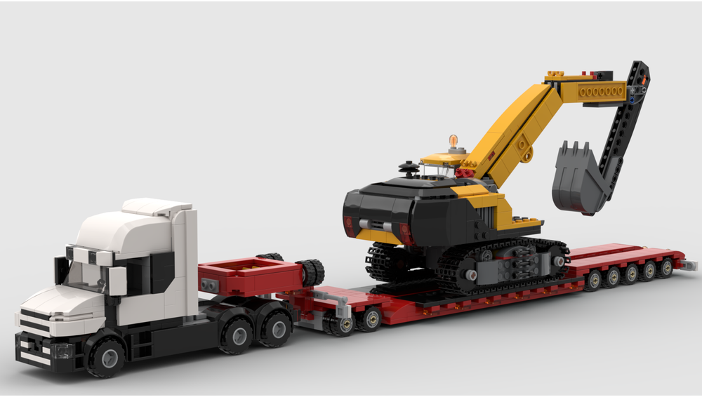 Lego Moc Flatbed Trailer By Phigeon Rebrickable Build With Lego