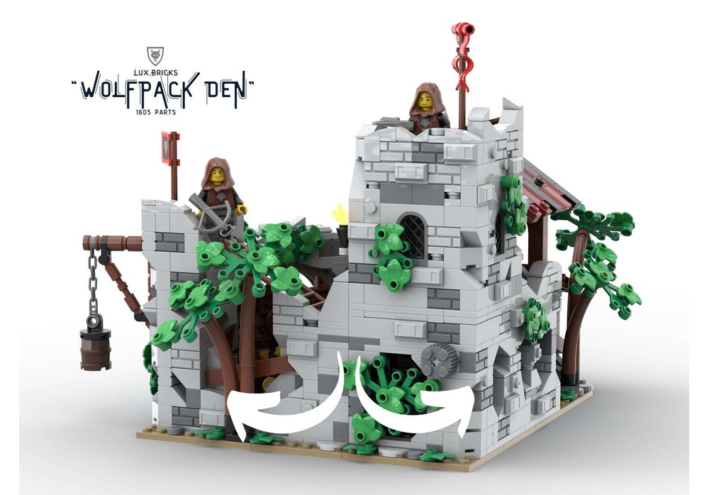 Lego Moc Wolfpack Den By Luxbricks Rebrickable Build With Lego