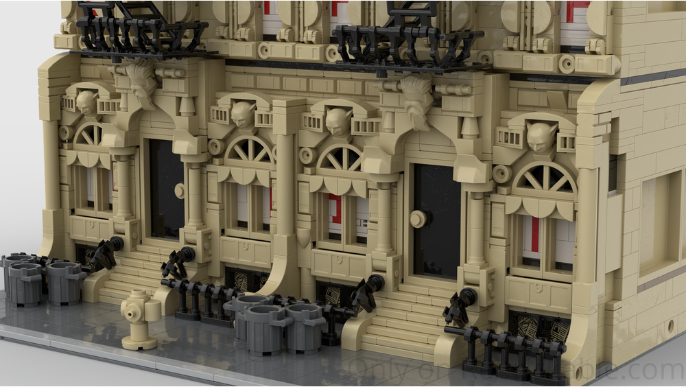 LEGO MOC Modular Led Zeppelin Physical Graffiti album building by qREX ...