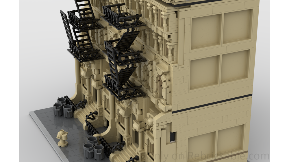 LEGO MOC Modular Led Zeppelin Physical Graffiti album building by qREX ...