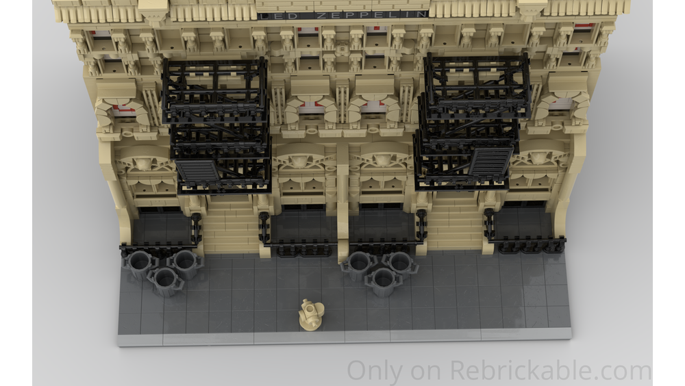 LEGO MOC Modular Led Zeppelin Physical Graffiti album building by qREX ...