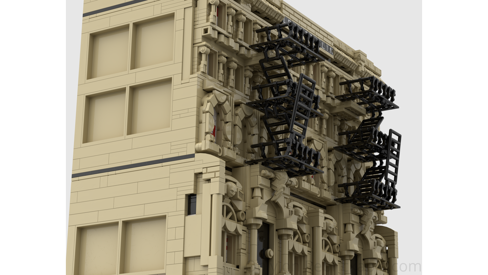 LEGO MOC Modular Led Zeppelin Physical Graffiti album building by qREX ...