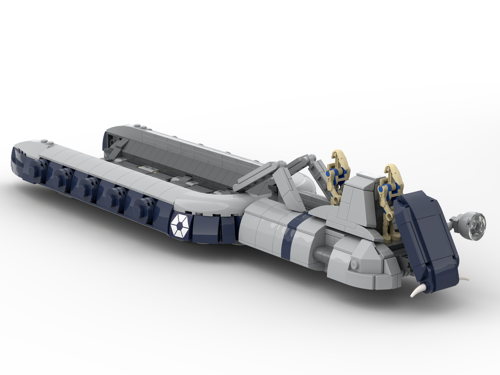Lego Moc Clone Wars Platoon Attack Craft With Droid Rack Cis By The