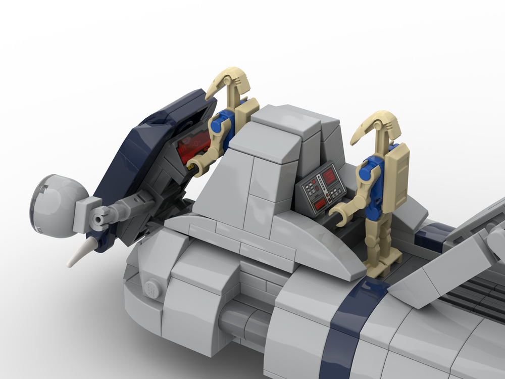 Lego Moc Clone Wars Platoon Attack Craft With Droid Rack Cis By The