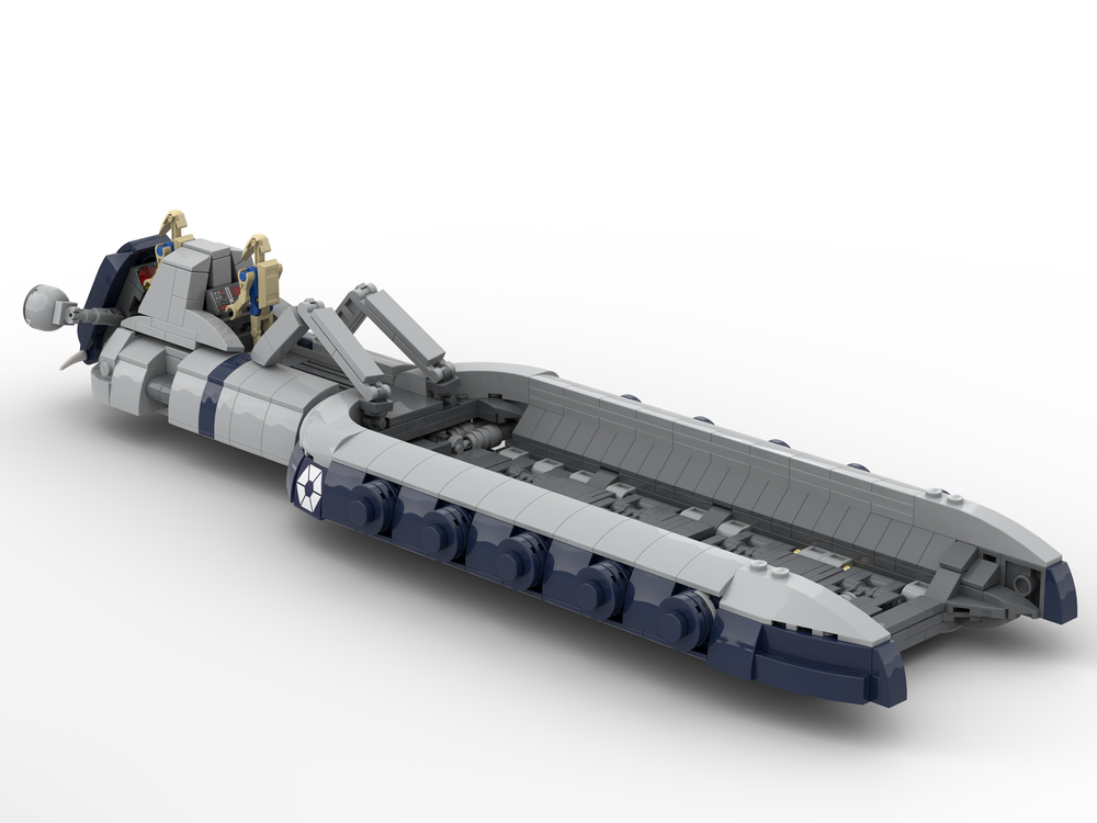 Lego Moc Clone Wars Platoon Attack Craft With Droid Rack Cis By The