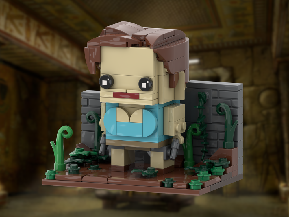LEGO MOC Lara Croft Brickhead by Bucktopus | Rebrickable - Build with LEGO
