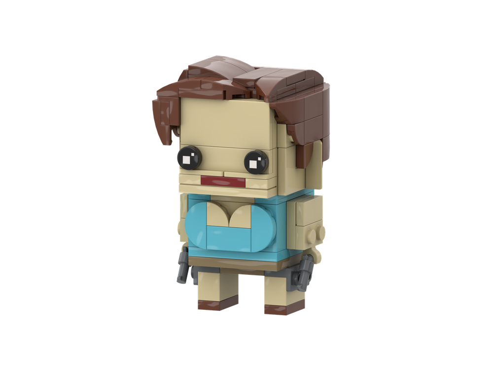 Lego Moc Lara Croft Brickhead By Bucktopus Rebrickable Build With Lego