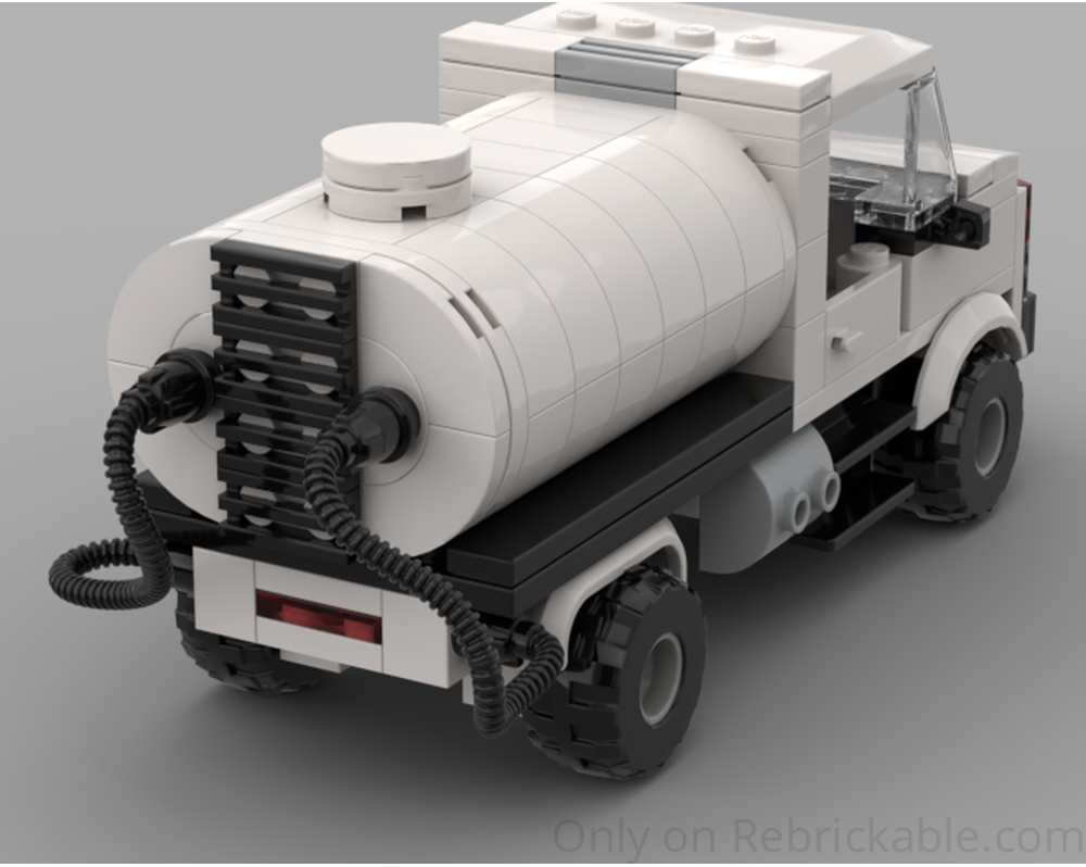 Lego Moc Water Truck By Leeggoocreator Rebrickable Build With Lego