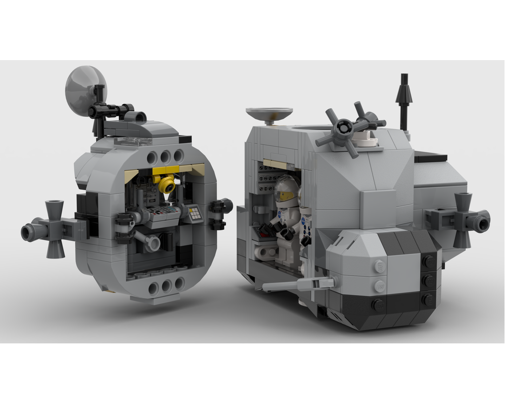 LEGO MOC NASA Apollo 11 LM Realism mod-Ascent Stage v1.0 by DadBricks ...