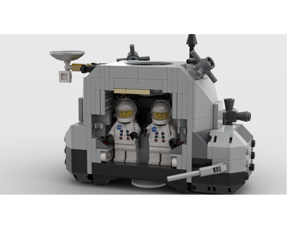 LEGO MOC NASA Apollo 11 LM Realism mod-Ascent Stage v1.0 by DadBricks ...