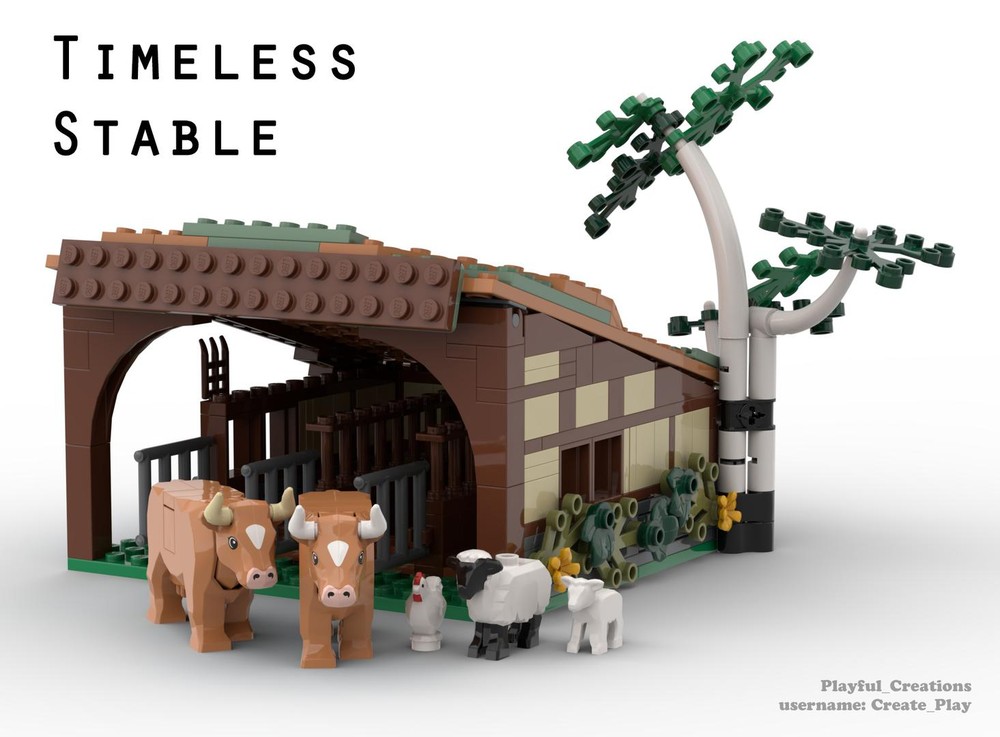 LEGO MOC Timeless Stable by Playful Creations | Rebrickable - Build ...