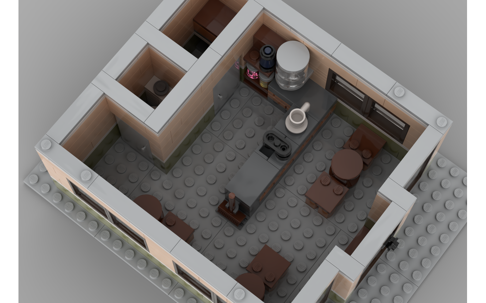 Lego Moc Small Barcafé By Asphalt Arsenal Rebrickable Build With Lego