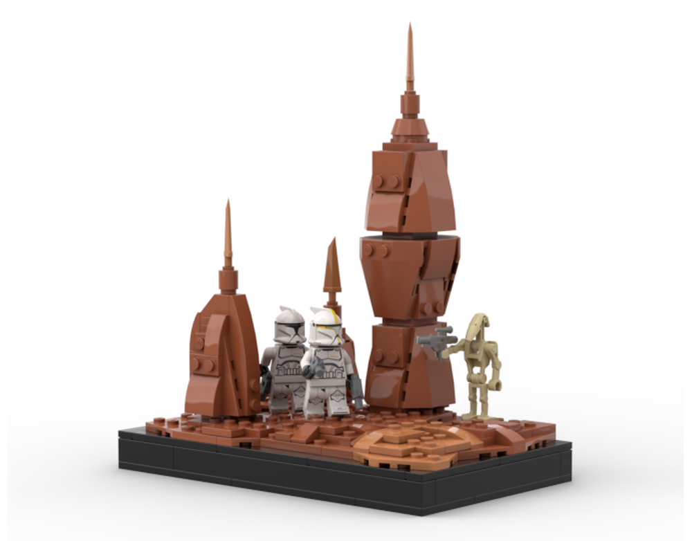 LEGO MOC Geonosis Diorama // MOC by Alolex1 | Rebrickable - Build with LEGO