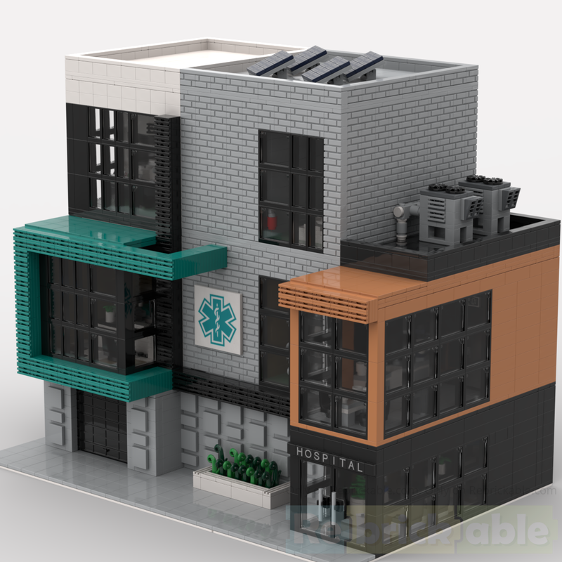 LEGO MOC Hospital by emk.offline | Rebrickable - Build with LEGO