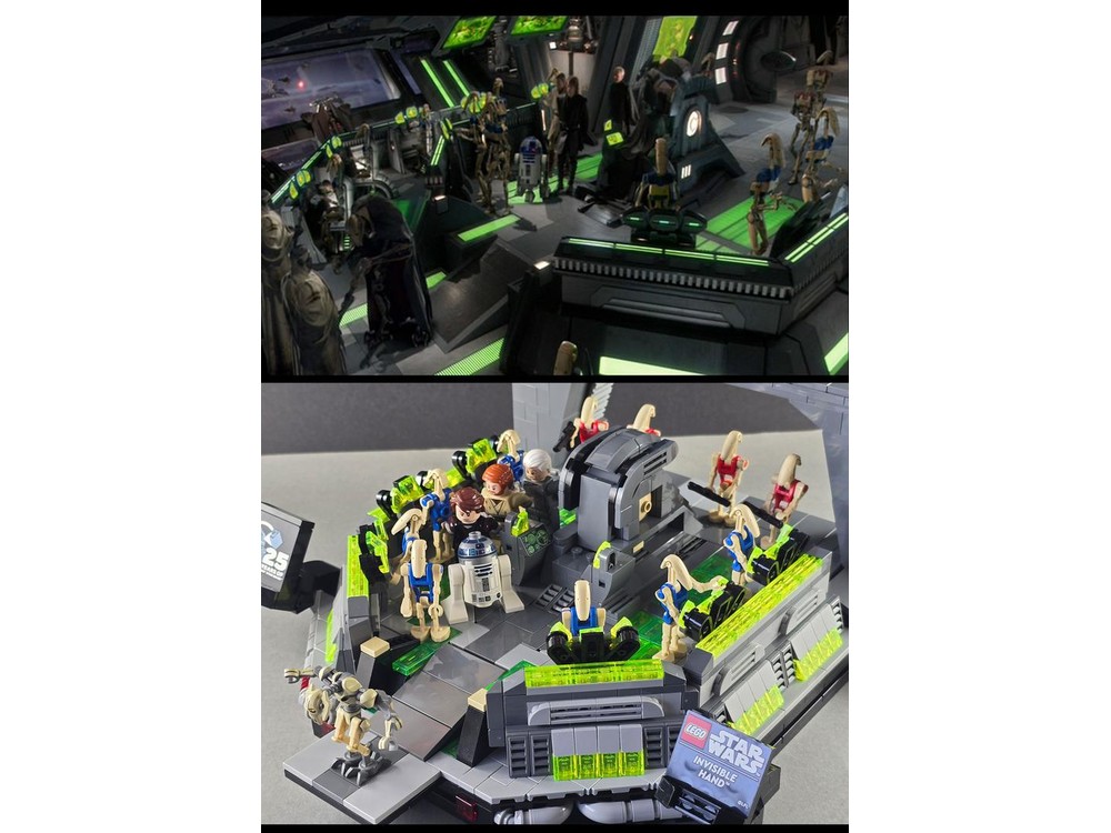 Lego Moc Diorama Display Stand For 75377 Invisible Hand By Tile R Tom