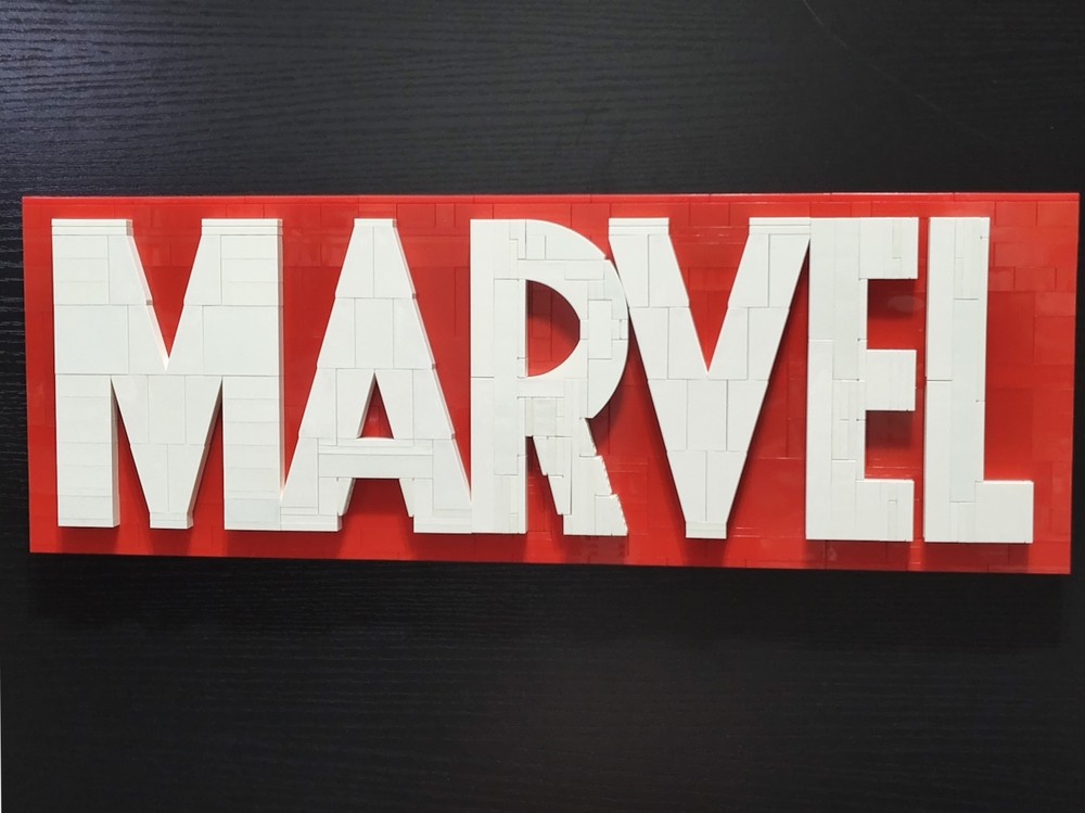 LEGO MOC Marvel Logo - wall-mount version by A_C | Rebrickable - Build ...