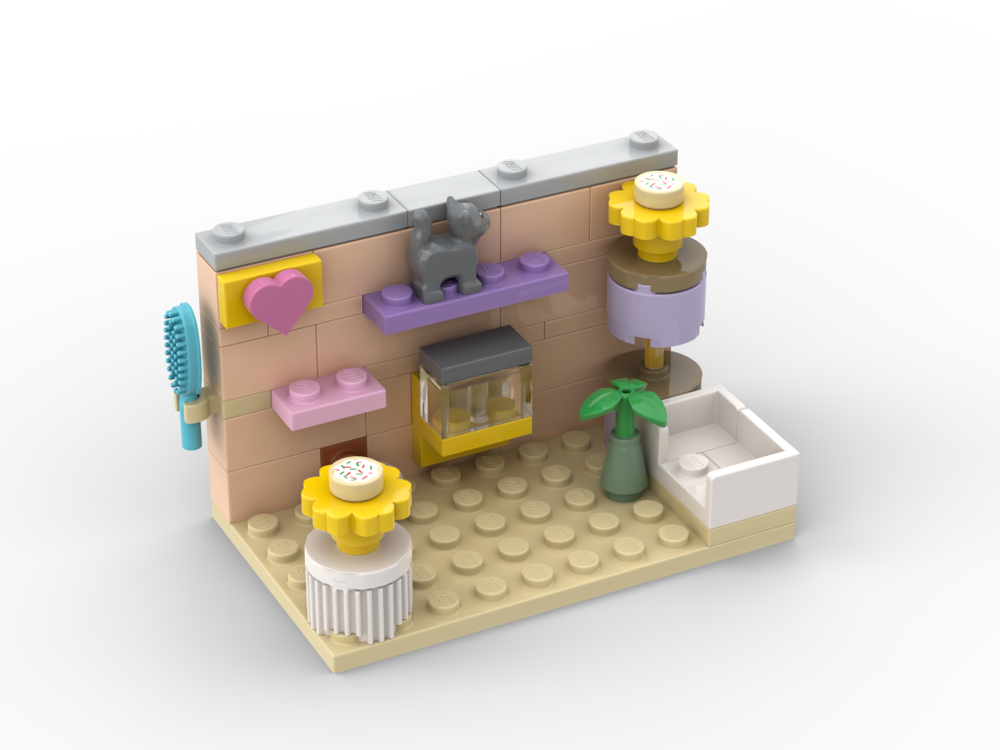 Lego Moc Cat Room By Eva001 Rebrickable Build With Lego