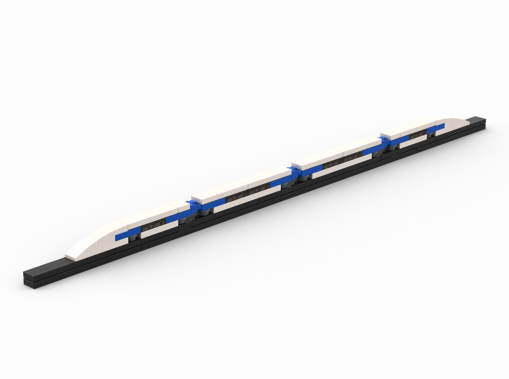 LEGO MOC Micro Blue Bullet Train by The Bobby Brix Channel ...