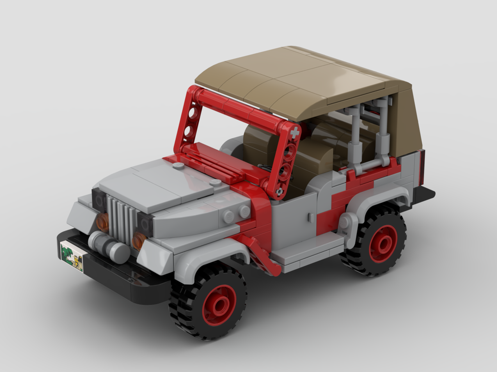 LEGO MOC Jeep Wrangler Jurassic Park Scheme by cocoacao | Rebrickable ...