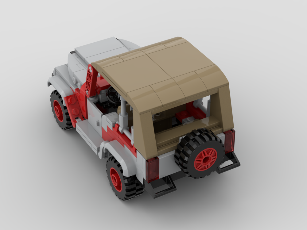 Lego Moc Jeep Wrangler Jurassic Park Scheme By Cocoacao Rebrickable