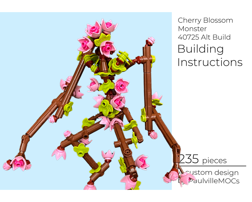 LEGO MOC Cherry Blossom Monster by PaulvilleMOCs | Rebrickable - Build ...