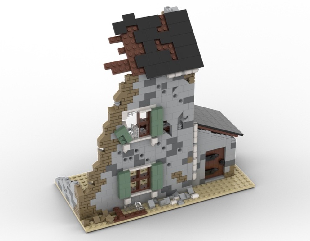 LEGO MOC ruined house n3 by AlessandroMaffioli | Rebrickable - Build ...