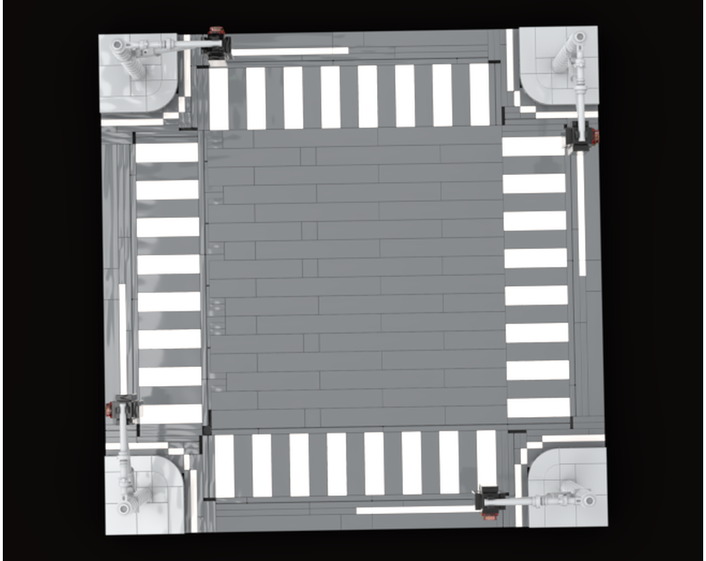 Lego Moc Crossing Road By Creatorexpert Rebrickable Build With Lego