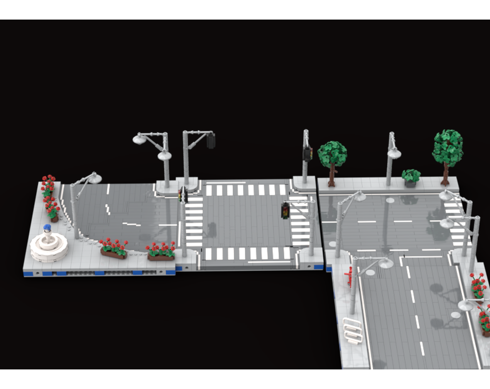 Lego Moc Crossing Road By Creatorexpert Rebrickable Build With Lego