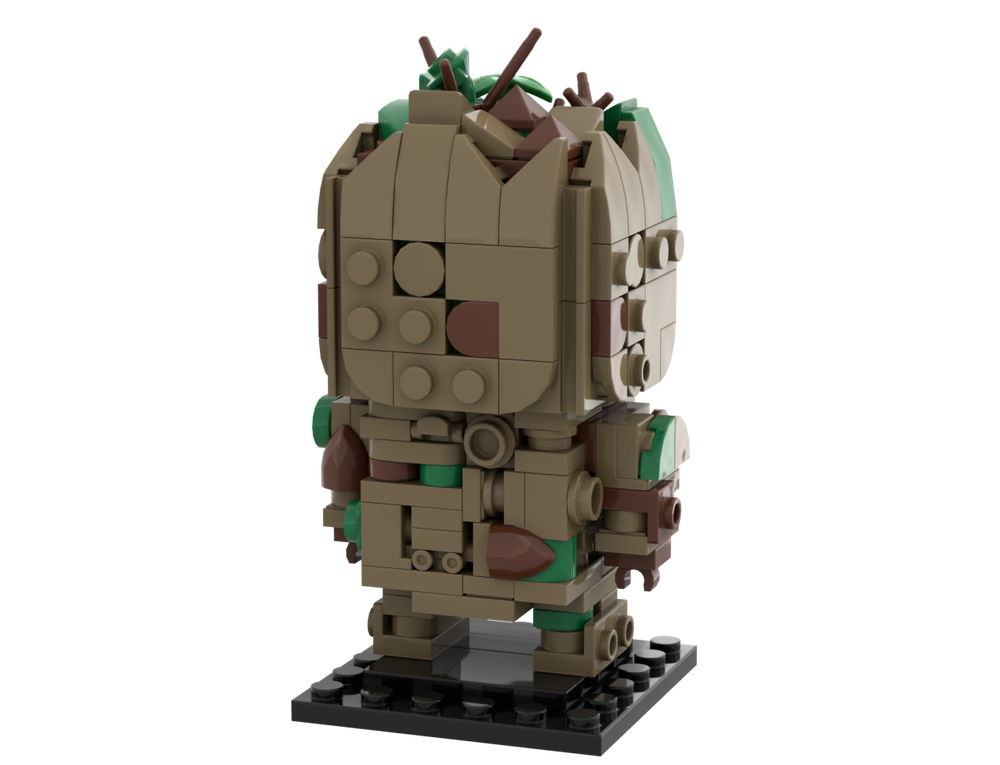 Lego Moc Groot Brickheadz By Ant0noo Rebrickable Build With Lego