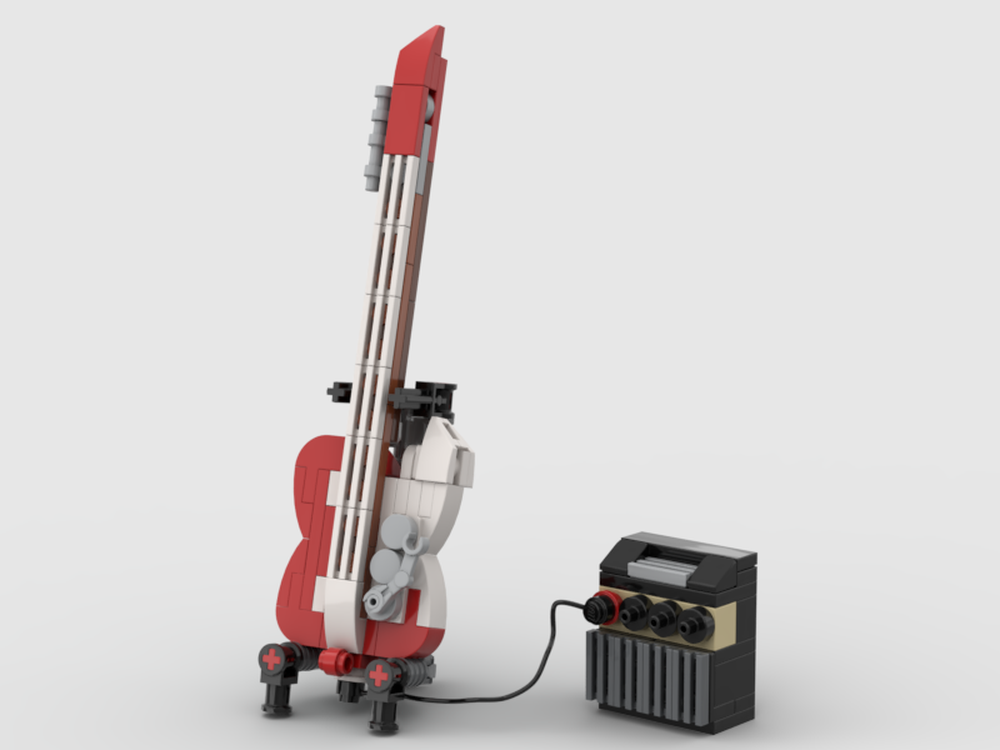LEGO MOC Guitar and Amp by Falconeagle117 | Rebrickable - Build with LEGO