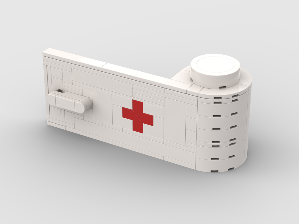 LEGO MOC Upscaled red-cross door by Briquoleur | Rebrickable - Build ...