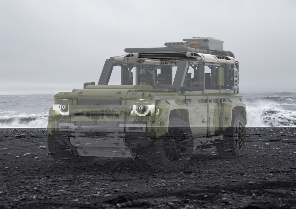 LEGO MOC Panoramic roof for 1:10 Land Rover Defender 110 RC MOC by ...