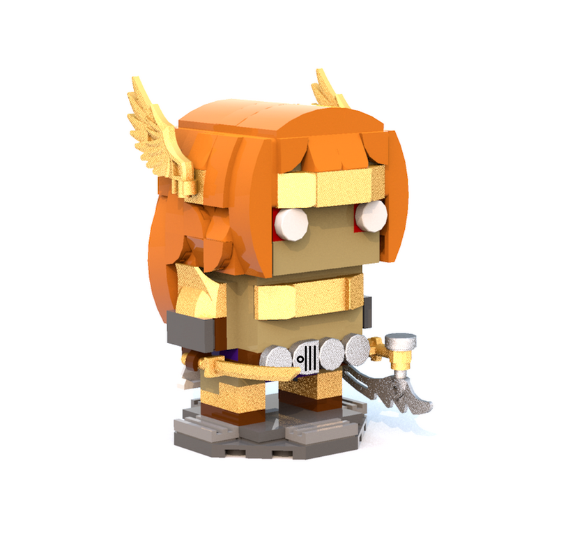 Lego Moc Brickheadz Space Angel By Igor X Rebrickable Build With Lego