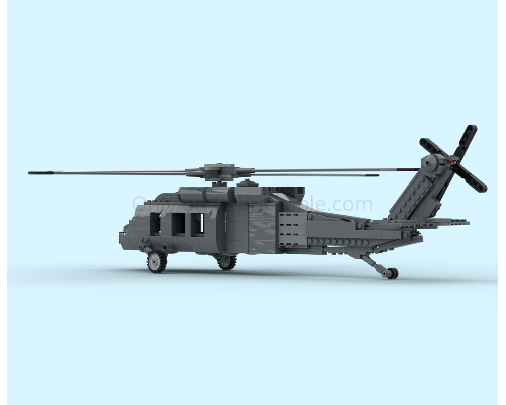 Lego Moc Uh 60 Blackhawk By Ottoch6 Rebrickable Build With Lego