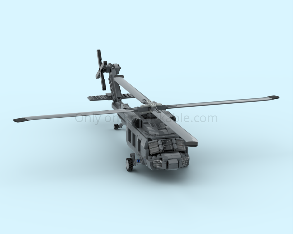 Lego Moc Uh 60 Blackhawk By Ottoch6 Rebrickable Build With Lego