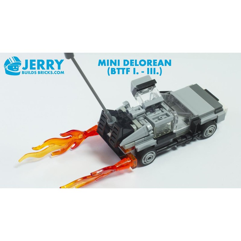 Lego Moc Mini Delorean Time Machine Three Versions By
