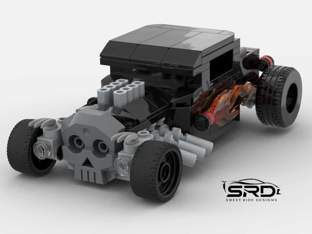 LEGO MOC-193550 HOT WHEELS Bone Shaker 8 studs wheels style (Hot rod ...