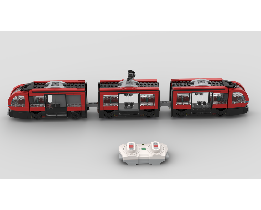 LEGO MOC 60423 Downtown tram motorized with Powered Up by josszo ...
