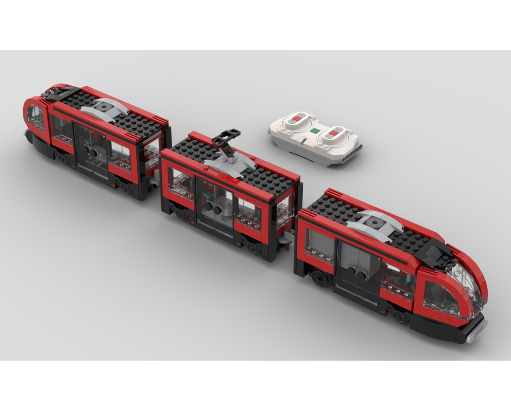 LEGO MOC 60423 Downtown tram motorized with Powered Up by josszo ...
