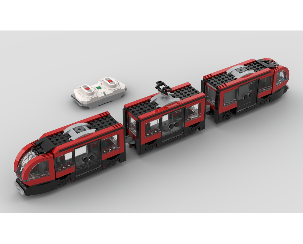 LEGO MOC 60423 Downtown tram motorized with Powered Up by josszo ...