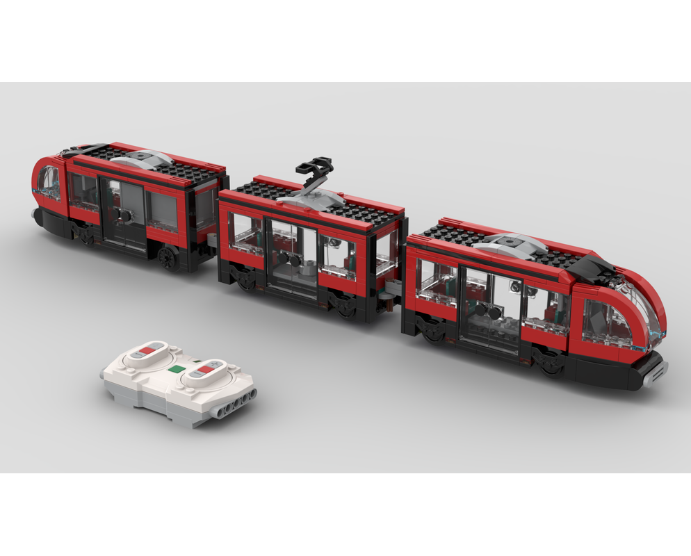 LEGO MOC 60423 Downtown tram motorized with Powered Up by josszo ...