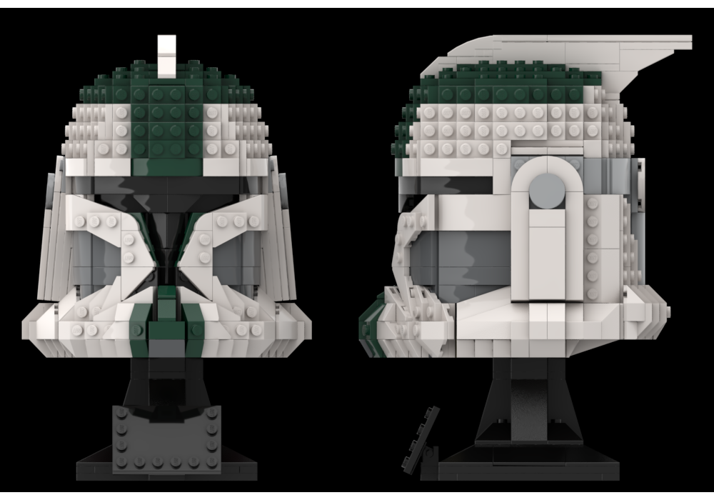 Lego Moc Commander Gree P1 Helmet By Orchardbuilds Rebrickable