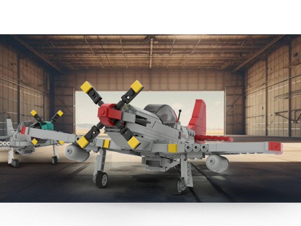 LEGO MOC North American P-51D Mustang V2 Tuskegee Edition by N ...