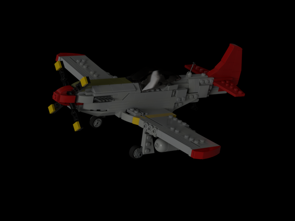 LEGO MOC North American P-51D Mustang V2 Tuskegee Edition by N ...