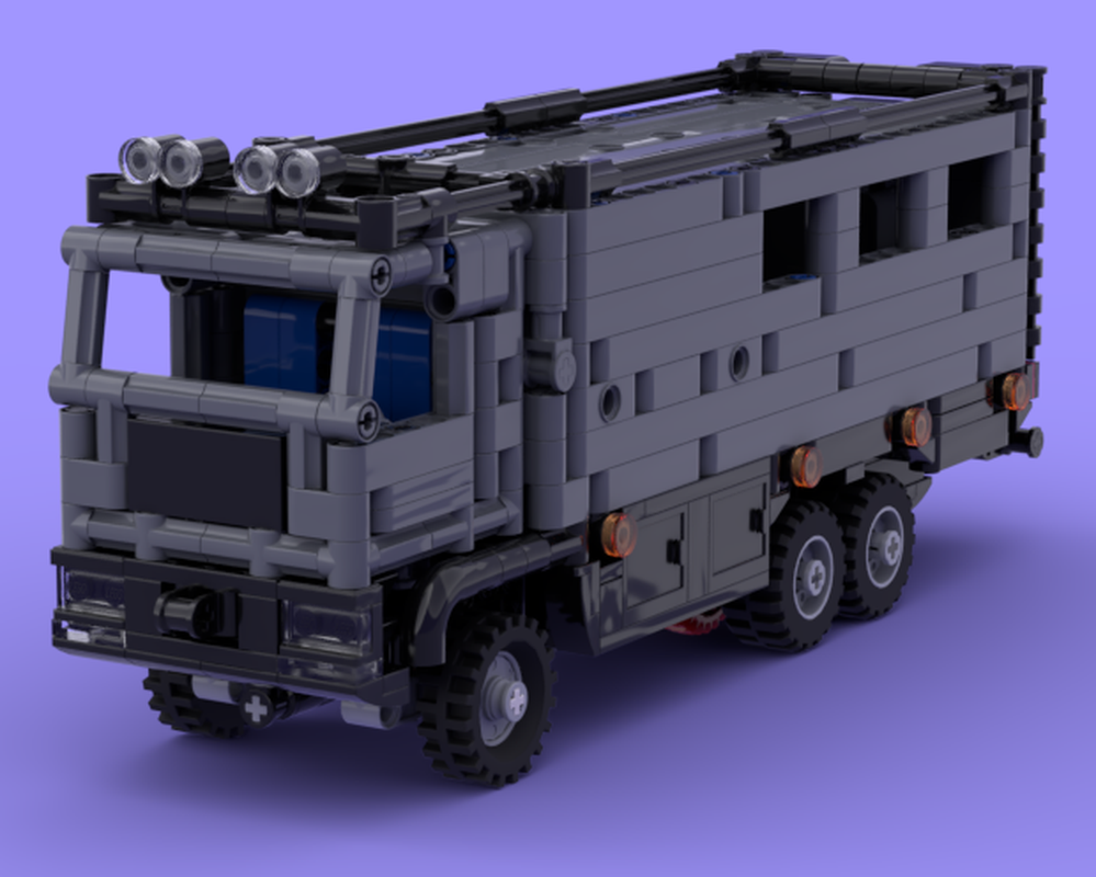 LEGO MOC mini MAN tgs 6 wheels expedition truck by _Electro_ ...