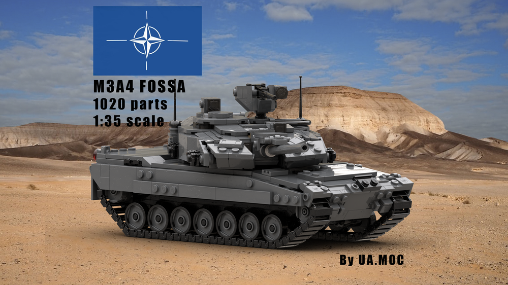 LEGO MOC M3A4 fossa mbt by Darth_Legos | Rebrickable - Build with LEGO