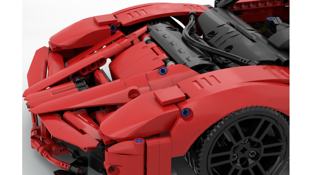 LEGO MOC 42125 Ferrari LaFerrari - 1:10 - alternate build by lemberg ...