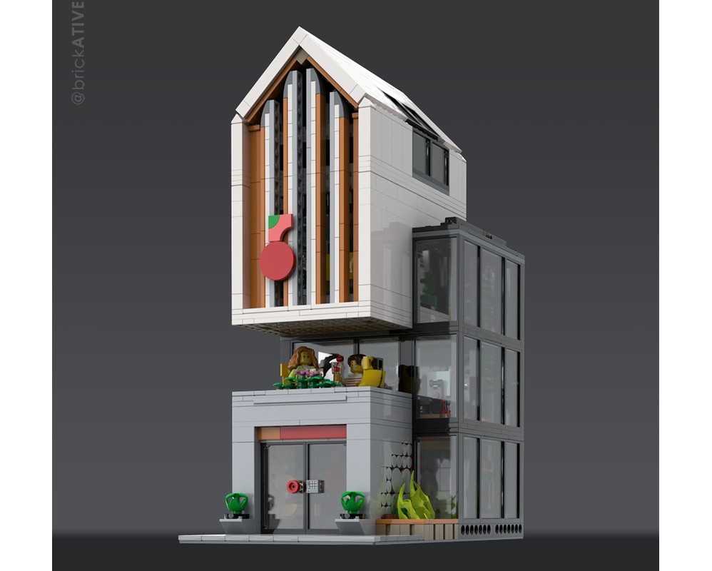 LEGO MOC Financial Center by BrickAtive | Rebrickable - Build with LEGO